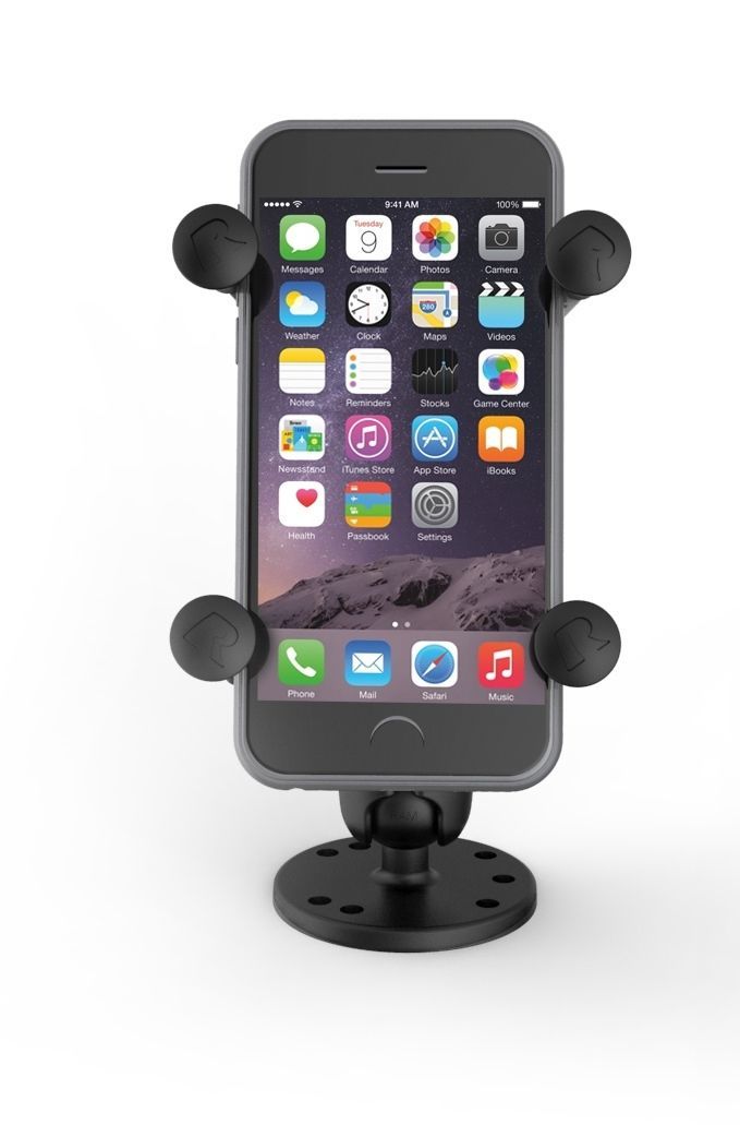 RAM Mount iPhone 6 PLUS Flat surface drill down desk dash RAM-B-138 ...