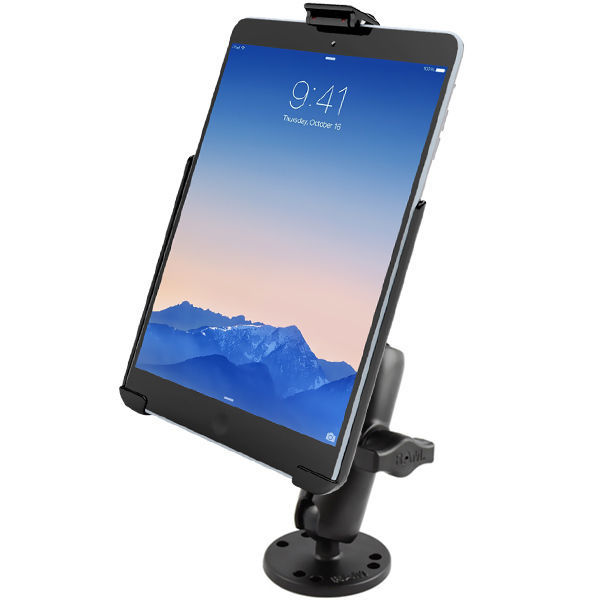 RAM Mount iPad Mini FLAT Surface Drill Down Desk Dash Mount