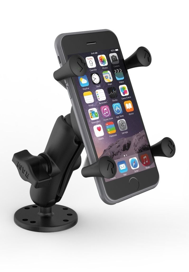 RAM Mount Flat Surface Drill Down Desk Large Phone Mount