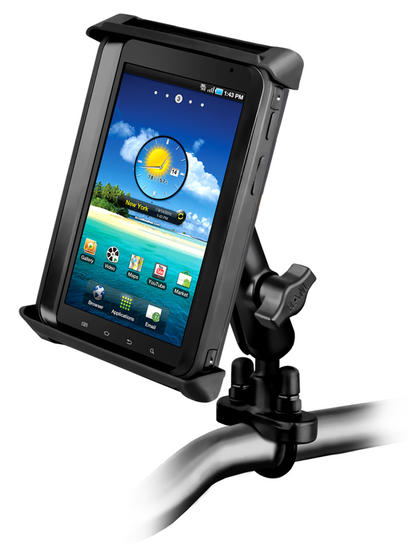 RAM Tab-Tite Small Cradle Mount 7" Tablets Motorcycle Rail Handlebar U ...