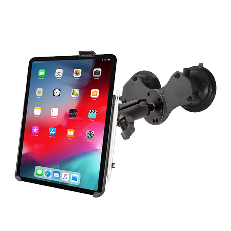 RAM Mount EZ-Roll'r Cradle Dual Suction Cup Vehicle Mount for iPad Pro ...