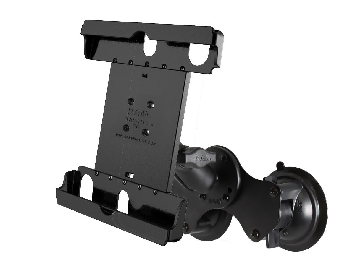 RAM Mount iPad Air 2 Suction Mount Using Heavy Duty Case