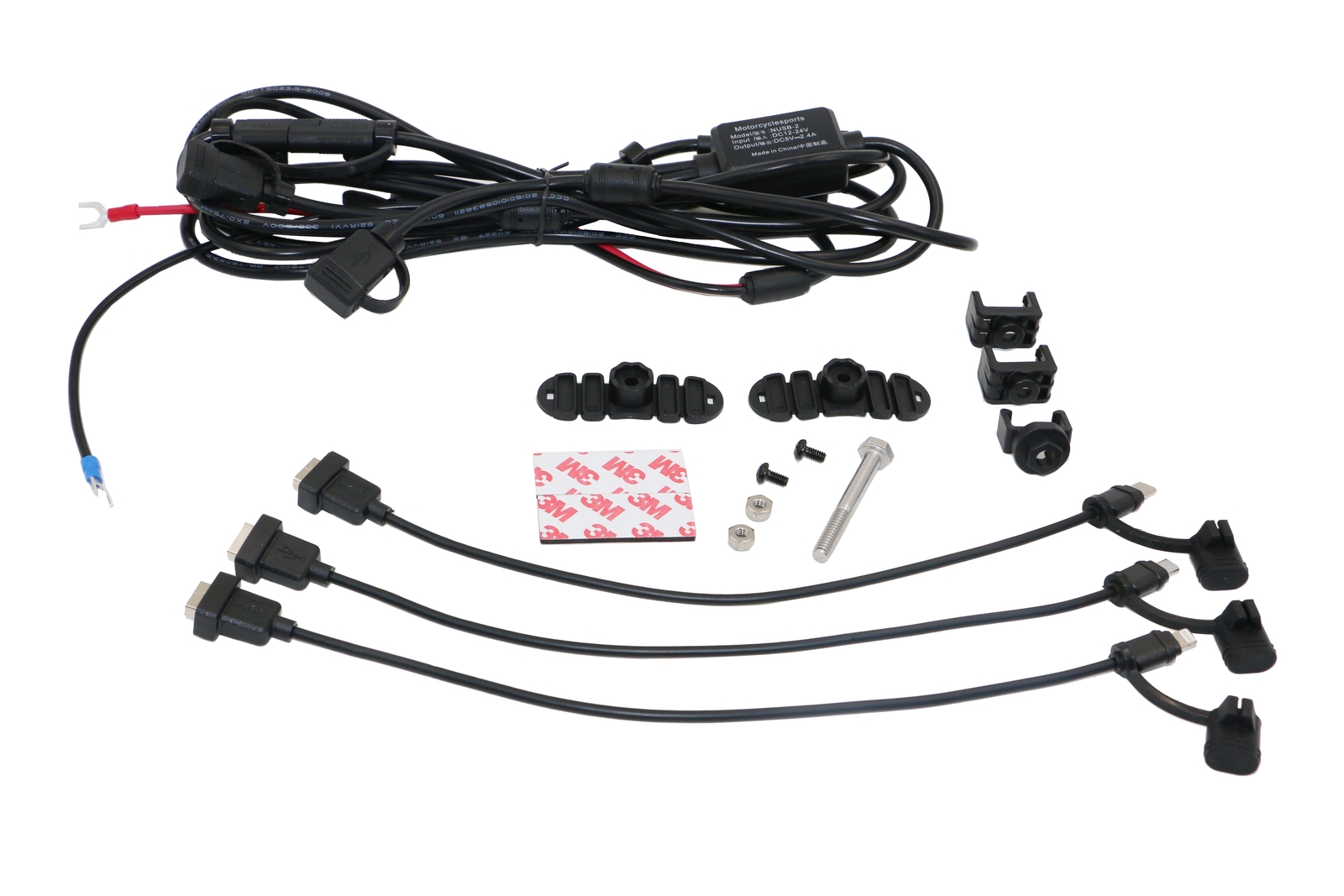 Motorcycle Dual USB Power Cable w 1/4"-20 Hex Head Bolt suits RAM MOUNT ...